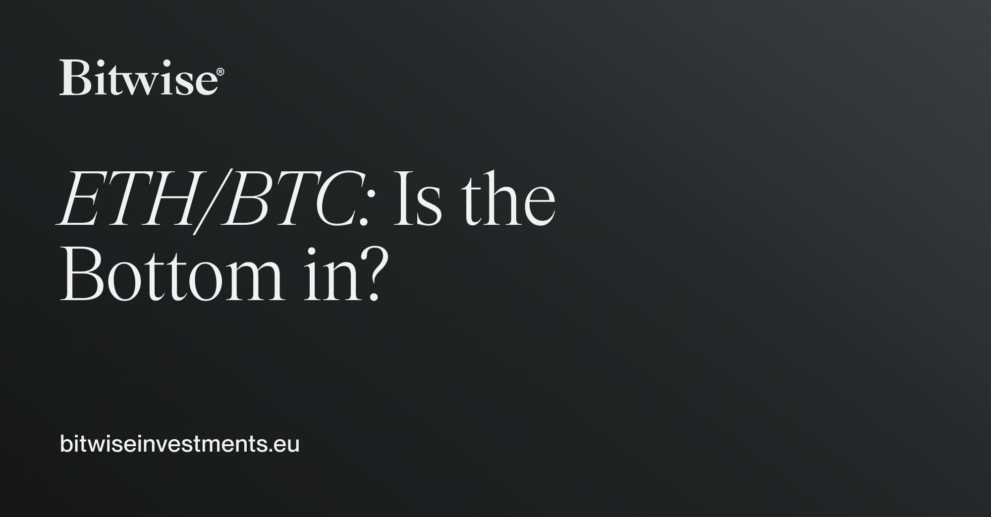 Ethereum’s Mispricing Against Bitcoin: A Quantitative Analysis Using the ETH/BTC Fundamental ...