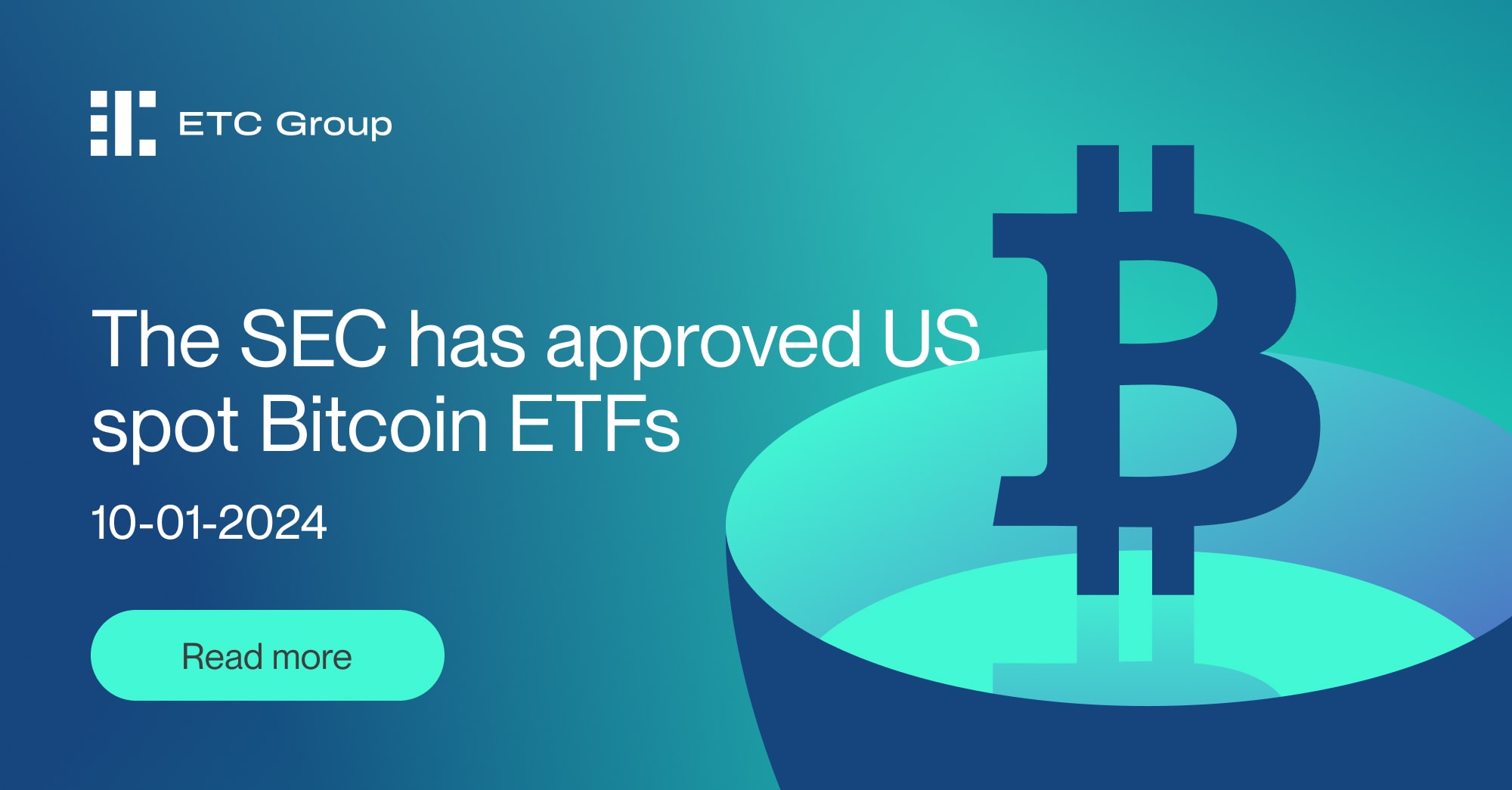 The SEC has approved US spot Bitcoin ETFs | Bitwise