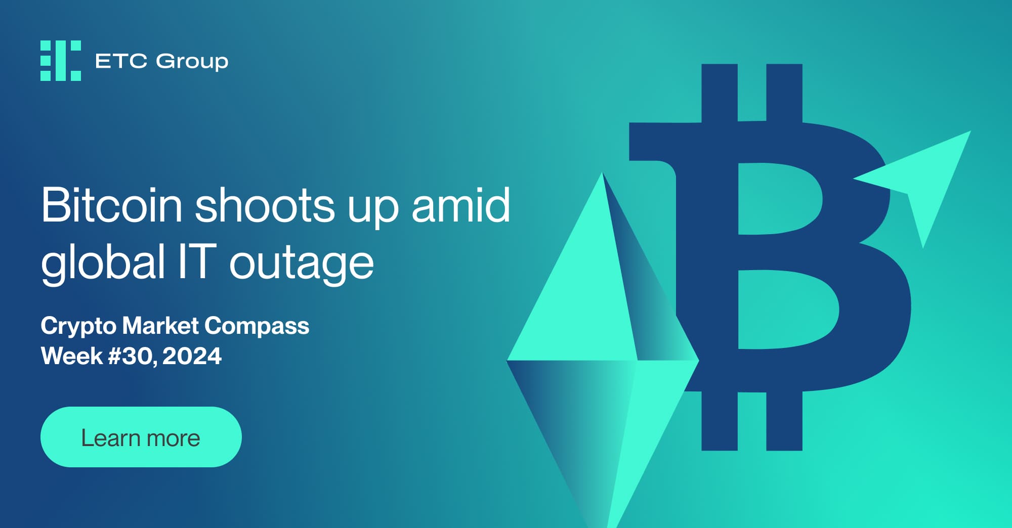 Bitcoin shoots up amid global IT outage | Crypto Market Compass | Bitwise