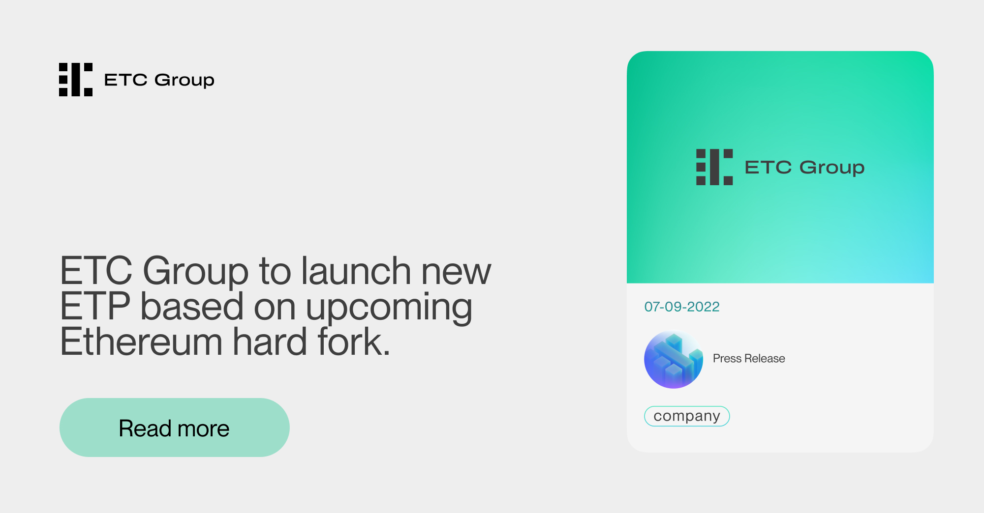 Bitwise to launch new ETP based on upcoming Ethereum hard fork. | Bitwise