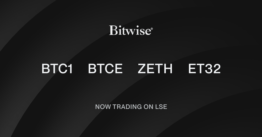 Bitwise amplía el acceso institucional a Bitcoin y Ethereum con la ...