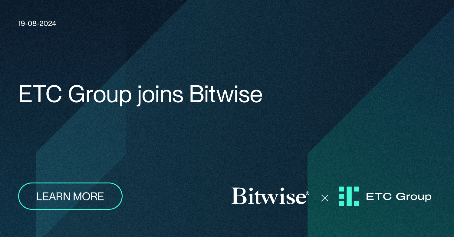 ETC Group Joins Bitwise: Information & FAQs | Bitwise
